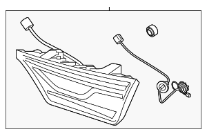 92403-M7600 - Backup Lamp Assembly 2022-2024 Kia Forte | Kia.Parts Store