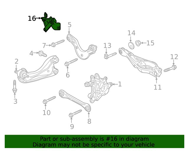 52820-TGH-A01 - Sensor Assembly R Rear Stroke - 2017-2020 Honda Civic ...