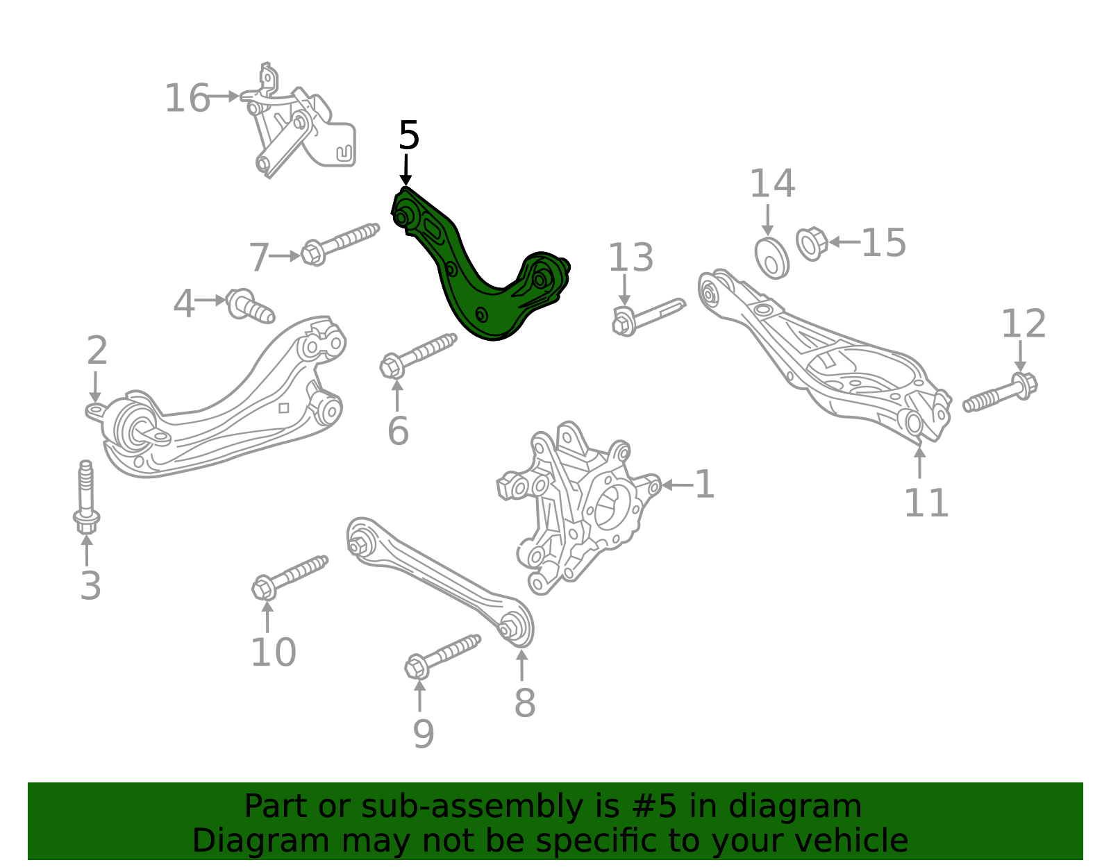 52520-TGH-A01 - Upper Control Arm 2017-2025 Honda Civic | Honda Parts ...