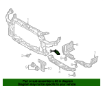 2011-2017 Hyundai Radiator Support Bracket 64168-3X000 | OEM Parts Online