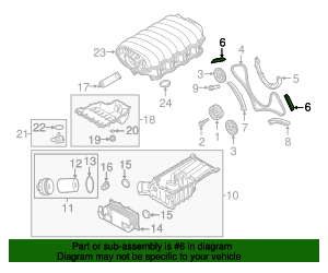 2008-2018 Porsche Engine Timing Chain Guide 948-105-166-13 | OEM Parts ...