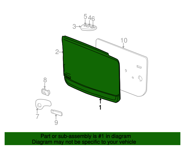 10392977 - OEM GM Door Trim Panel | GMPartsCenter.net | GM Parts Center