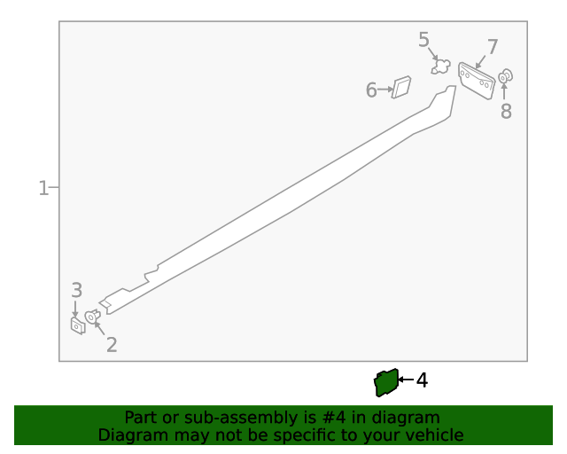 87756-1F000 - Wheel Opening Molding Retainer Clip - 2013-2021 Hyundai ...