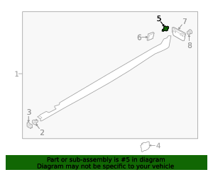 86157-37000 - Rocker Molding Retainer Clip - 1995-2021 Hyundai | World ...