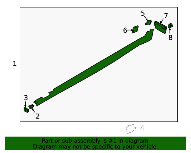 2023 Genesis G70 Molding Assembly Side Sill Left-hand 87751-G9000-NA3 ...