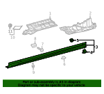 2019-2021 Toyota Rocker Molding 75850-0R011 | Toyota Parts Center