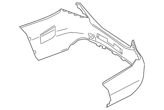 Exchange Bumper, Rear 205-880-08-09-9999 | MB OEM Parts