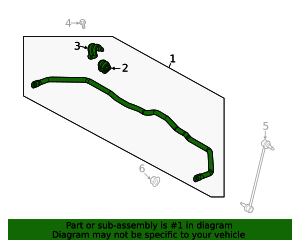 54810-L1000 - Stabilizer Bar 2021-2023 Kia K5 | Kia.Parts Store