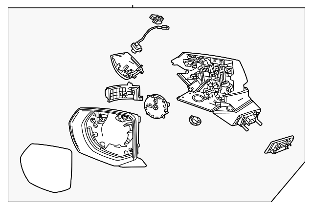 2021-2023 GM Passenger Side Door Mirror Housing 84977316 | TascaParts.com