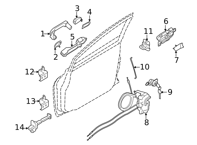 80501-5EE1A - Door Lock Actuator Motor 2020-2022 Nissan Versa | Nissan ...