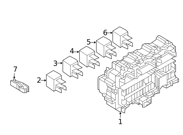 2018-2024 Nissan Fuse & Relay Box 24311-5RB0A | Nissan Parts Store