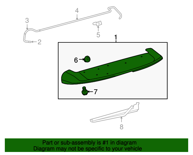 2010-2024 Toyota 4Runner Spoiler (Rear) 76085-35903 | OEM Parts Online