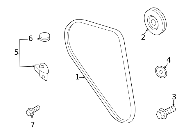 2019-2023 Subaru Crosstrek Accessory Drive Belt Idler Pulley Cap ...