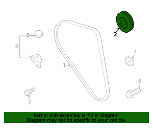 23770AA140 - Idler Pulley - 2018-2023 Subaru Crosstrek | Subaru Parts ...