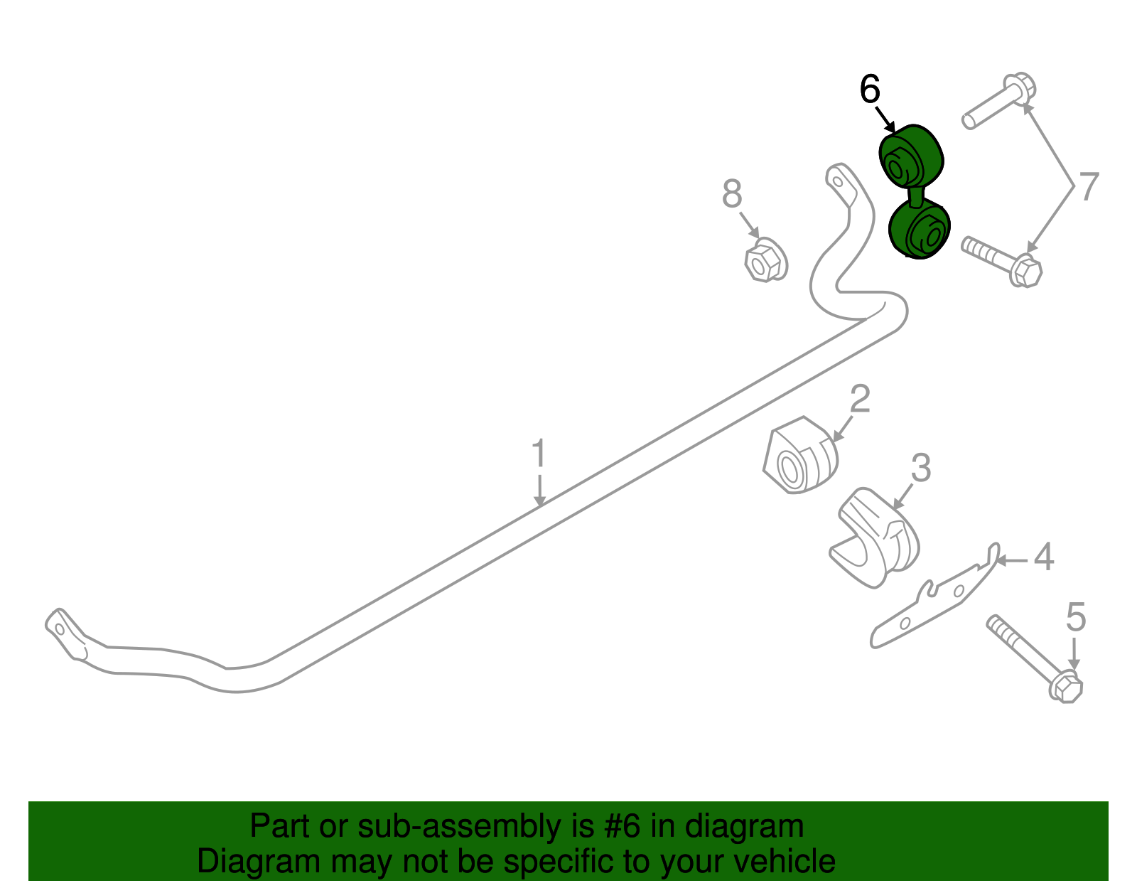95B-505-465 - Stabilizer Link 2015-2024 Porsche Macan | AutoNation Parts