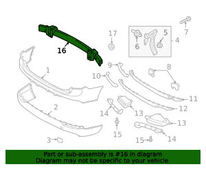 2016-2021 Volvo XC90 Impact Bar 31698776 | TascaParts.com