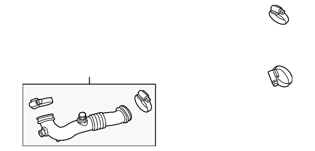 2014-2016 Porsche Panamera Intake Pipe 970-110-156-61 | Porsche Marin