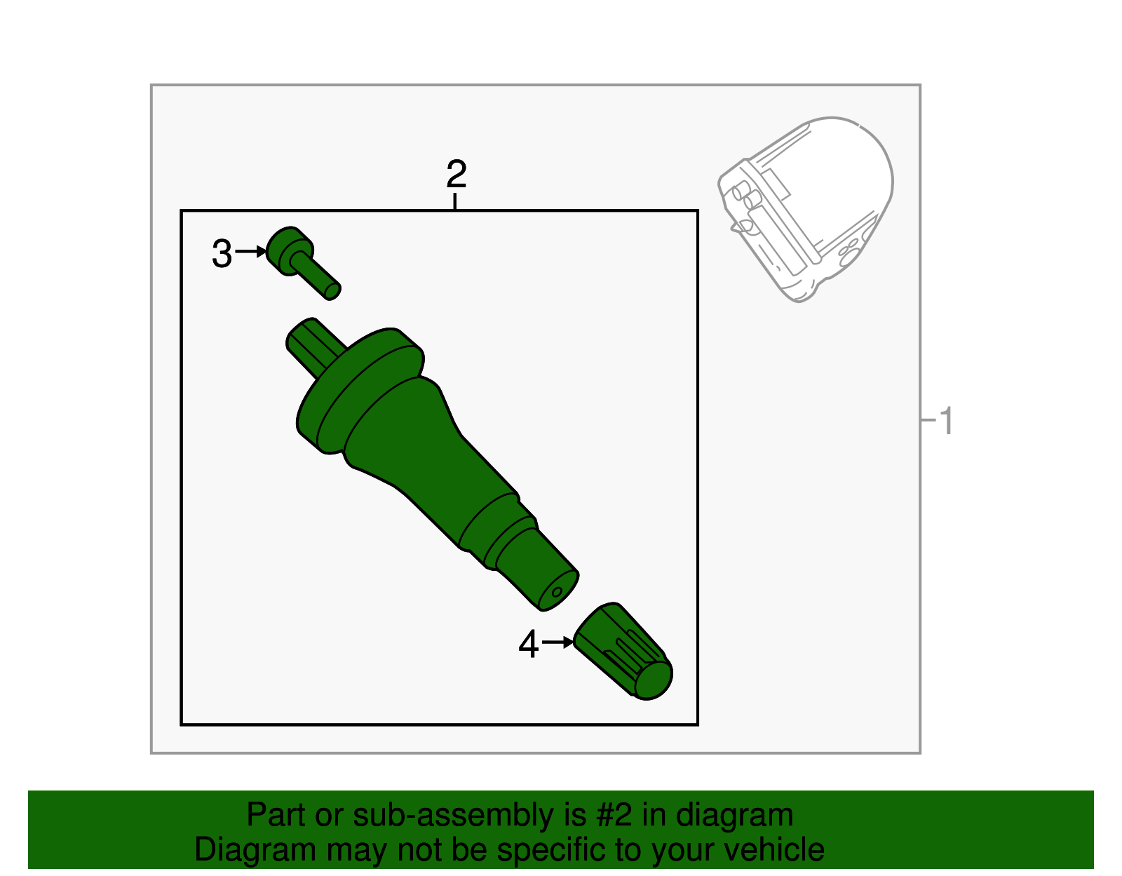 2015-2024 Ford Valve Stem F2GZ-1700-D | GetOEMParts.com