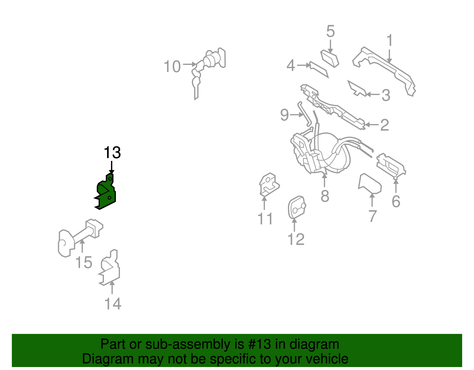 2007-2020 Infiniti Lower Hinge 80400-JK00A | Infiniti OEM Parts Online