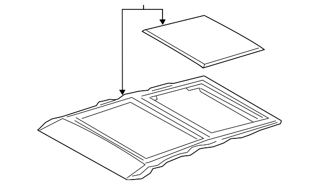 63233-42052 - Sunroof Frame - 2019-2021 Toyota | OEM Genuine Toyota Parts