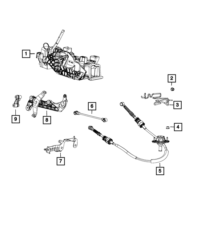 2021-2022 Jeep Wrangler Cable Mounting Bracket 68412207AA | My Mopar Parts