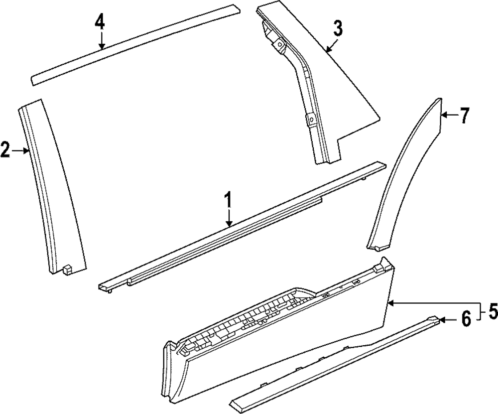 2023-2025 Cadillac LYRIQ Molding 85154352 | TascaParts.com