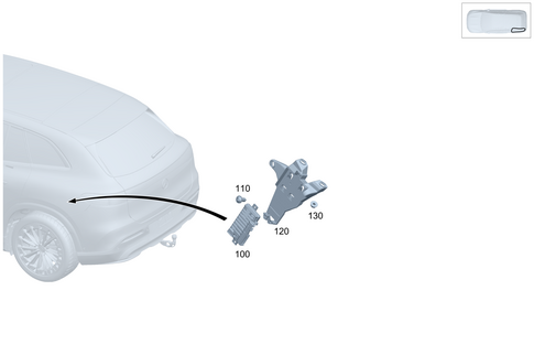 Control Units/Fuse Boxes/Relays in Trunk for 2025 Mercedes-Benz EQS 580 ...