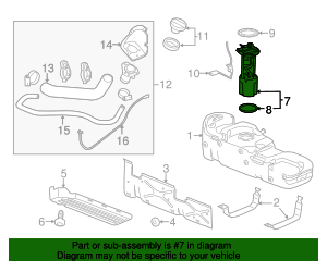 2017-2019 GM Fuel Pump 86801554 | TascaParts.com