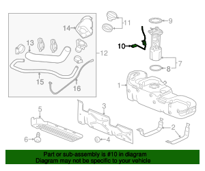 2017-2019 GM Fuel Level Sensor Kit with Seal 84212967 GM ...