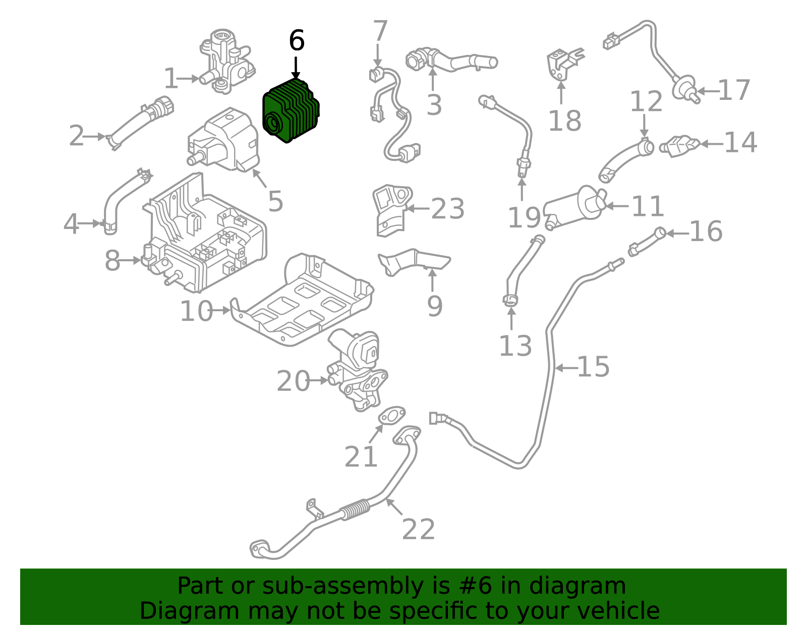 31480-E6800 - Evaporative Emissions System Pressure Sensor 2017-2025 ...