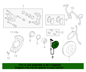 43502-28090 - Wheel Hub (Left, Right, Front) - 2001-2017 Toyota ...