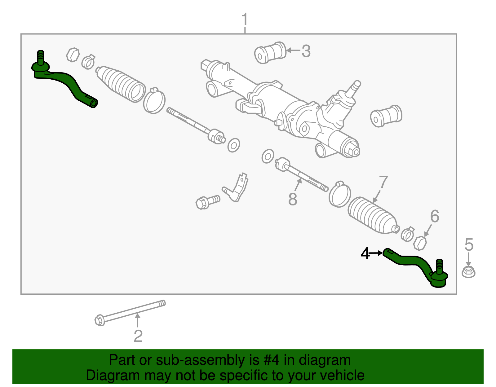 45460-39715 - Outer Tie Rod - 2006-2020 Lexus | My L Parts