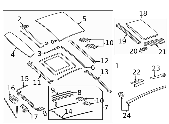 2020-2022 Mercedes-Benz Sunroof Guide Rail 253-780-39-00 | AutoNation Parts