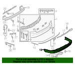 4H0-807-521-E-GRU - Spoiler 2015-2018 Audi A8 Quattro | Audi OEM Parts