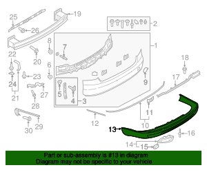 4H0-807-521-K-GRU - Spoiler 2016-2018 Audi A8 Quattro | AutoNationParts.com