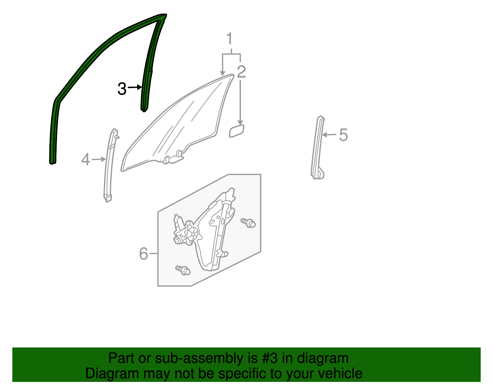 72275-SDN-A01 - Run Channel 2003-2007 Honda Accord | Honda Parts Online