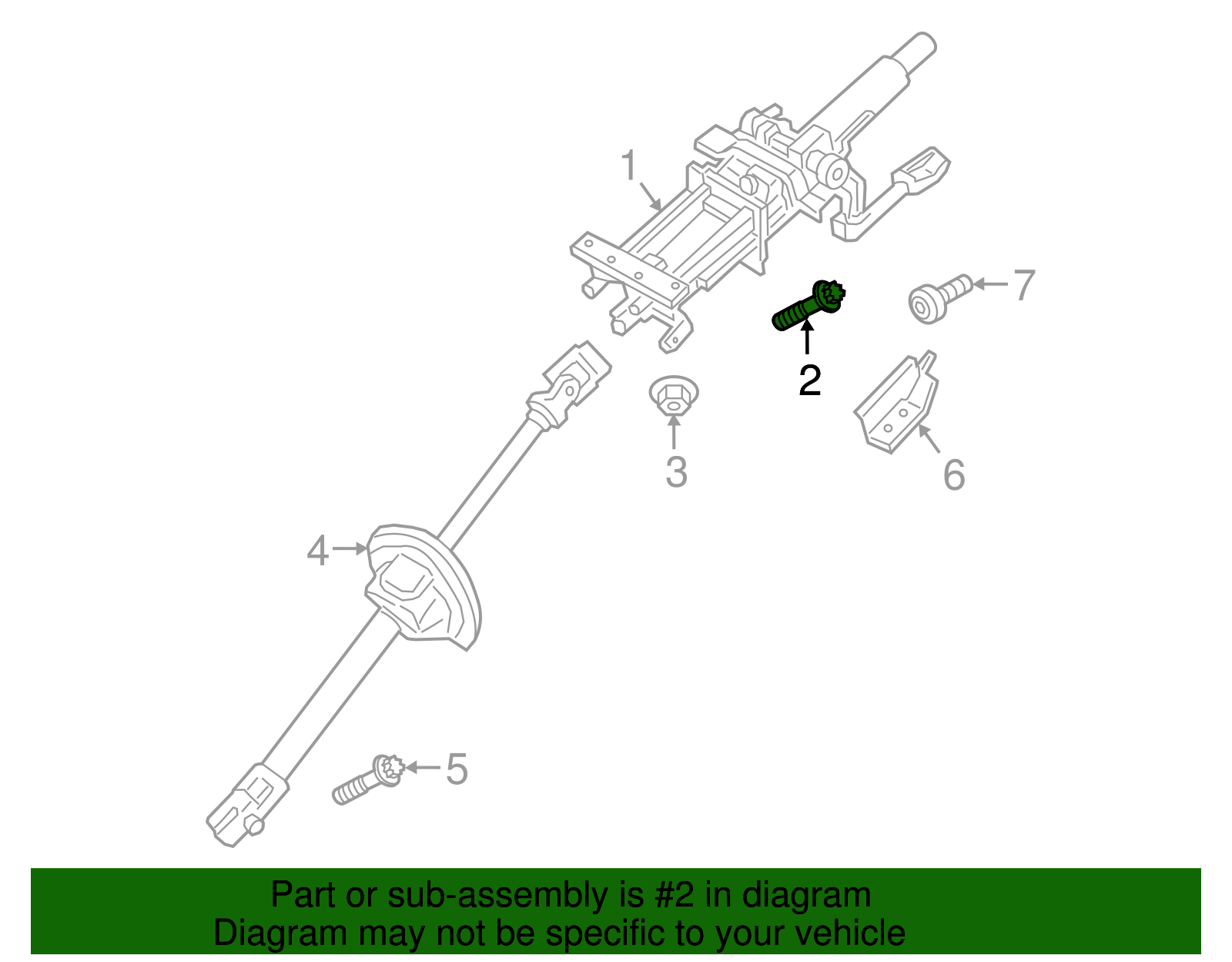 2011-2024 Porsche Lower Shaft Bolt WHT-004-955-A | Sunset Porsche Parts