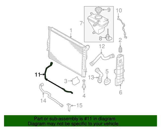 17122283591 - 2008-2013 BMW M3 Overflow Hose (17-12-2-283-591) | BMW of ...