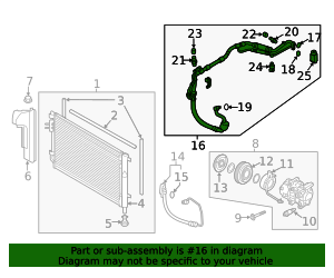2020-2023 Kia Rio Hose & Tube Assembly 97775-H9200 | QuirkParts