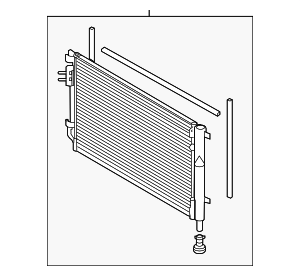 97606-H9100 - Condenser 2018-2023 Kia Rio | Kia.Parts Store