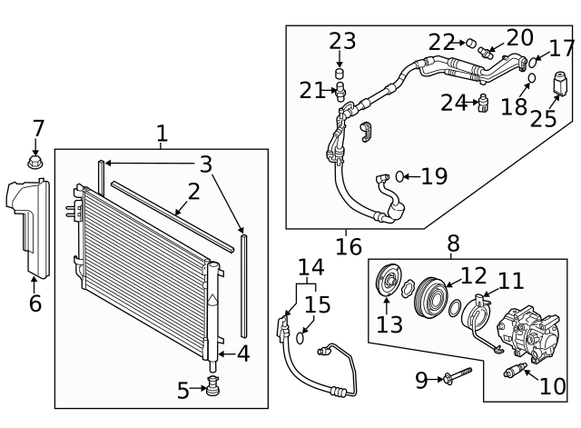 97606-H9100 - Condenser 2018-2023 Kia Rio | Kia.Parts Store