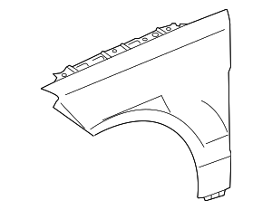 2012-2015 Mercedes-Benz Fender 166-880-26-00 | MB OEM Parts