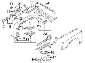 4F0-898-266 - Repair Kit 2005-2011 Audi | Audi OEM Parts