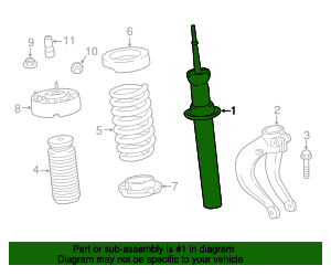 31316851750 - 2014-2019 BMW Suspension Strut (31-31-6-851-750) | BMW of ...