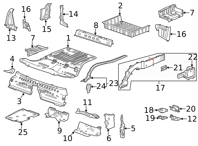 2020-2023 Cadillac CT5 Passenger Side Underbody Rear Air Deflector ...