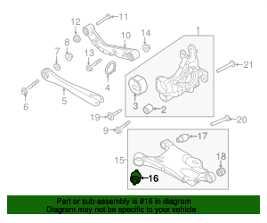 31360581 - Suspension Control Arm Bushing 2016-2022 Volvo ...