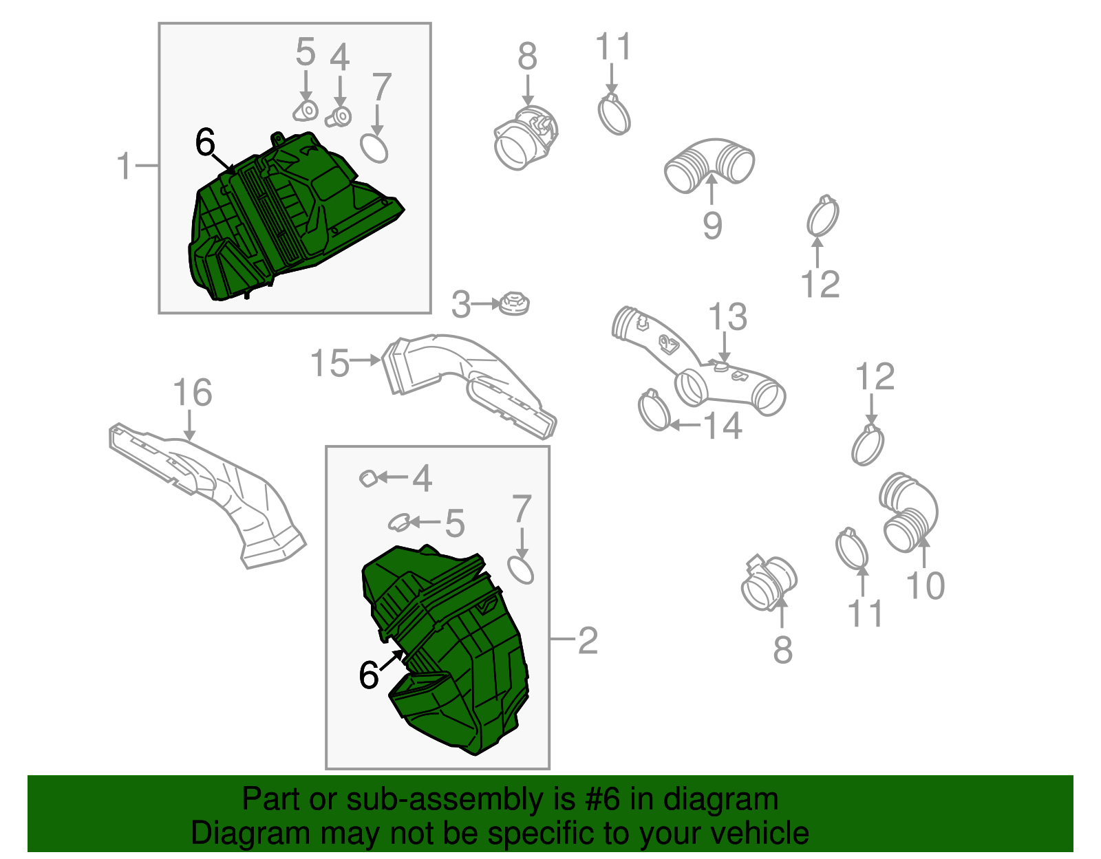 2004-2006 Volkswagen Phaeton Engine Air Filter 3D0-129-620-D | Retail ...