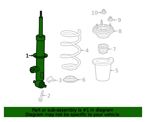 2019-2020 GM Shock Absorber - Driver's Side (LH) 84519548 | TascaParts.com