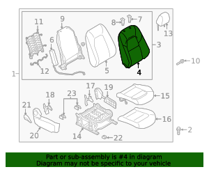 2017-2018 Mazda CX-5 Seat Back Cover K157-88-131-02 | AutoNationParts.com