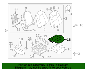 2017-2019 Mazda CX-5 Cushion Cover KB8D-88-111-2A | RealMazdaParts.com